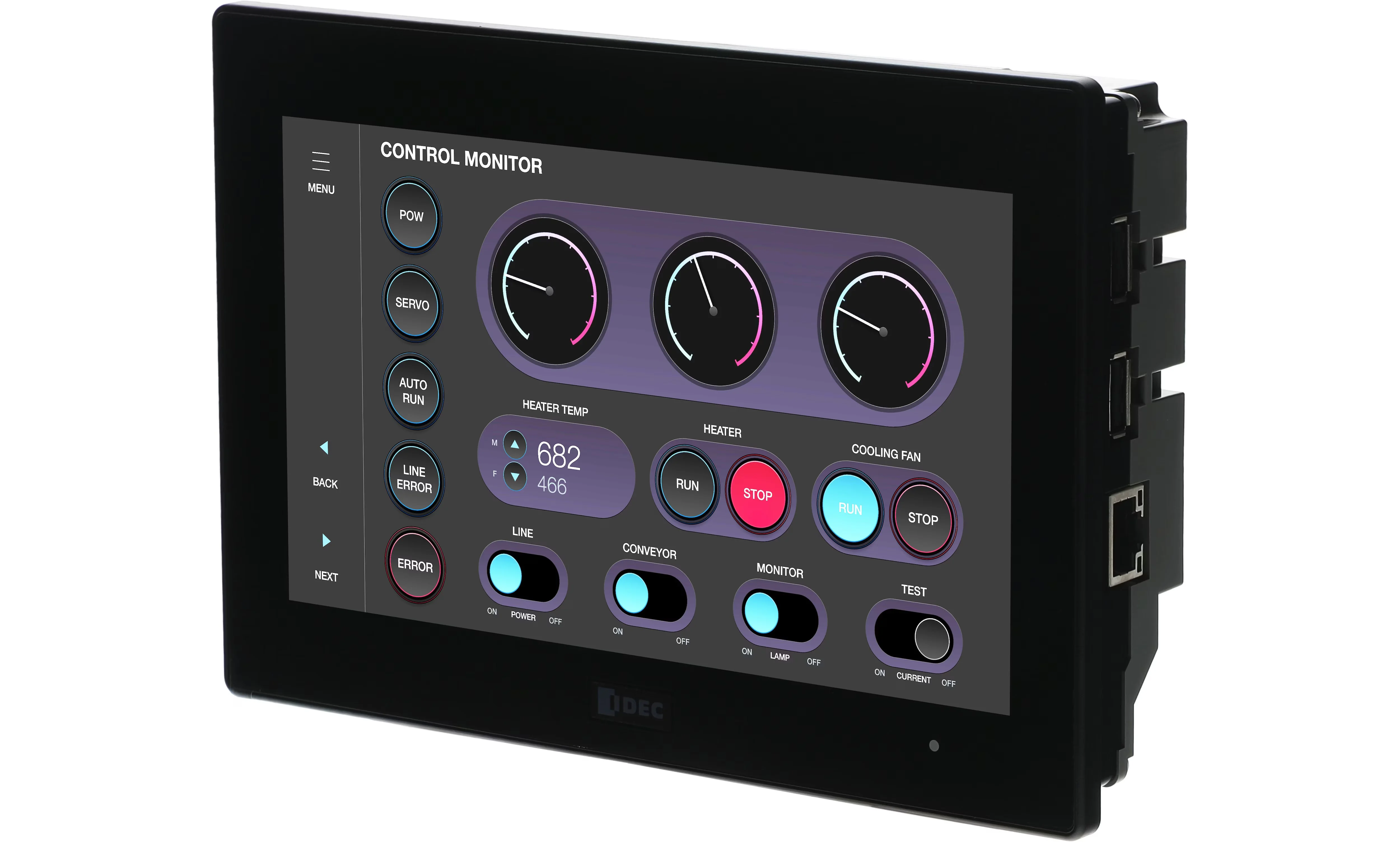 Idec Launches 7-inch Combined PLC+HMI With I/O Options