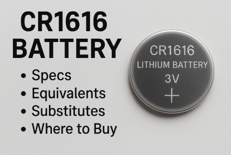 CR1616 Battery Guide: Specs, Equivalents, Substitutes & Where to Buy ...