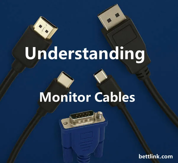 Understanding Monitor Cables: HDMI, DisplayPort, USB-C Explained
